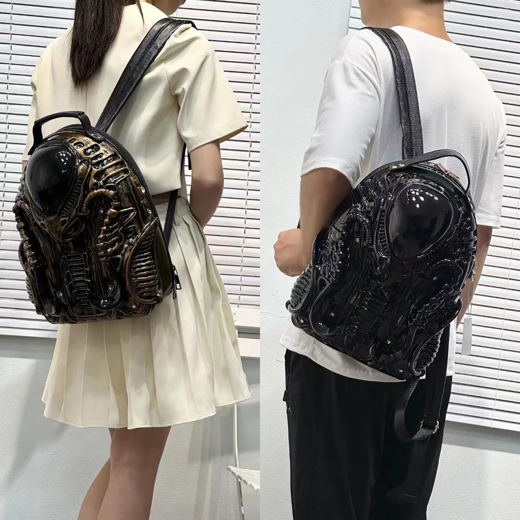 Lyuxhetaokdiq Men and Women PVC 3D Xenomorph Shaped Purse Alien ...